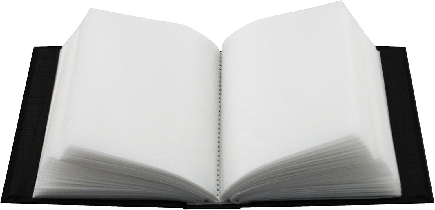 MCS Embossed Memories 100-Pocket 4×6 Photo Album, Black - MCS